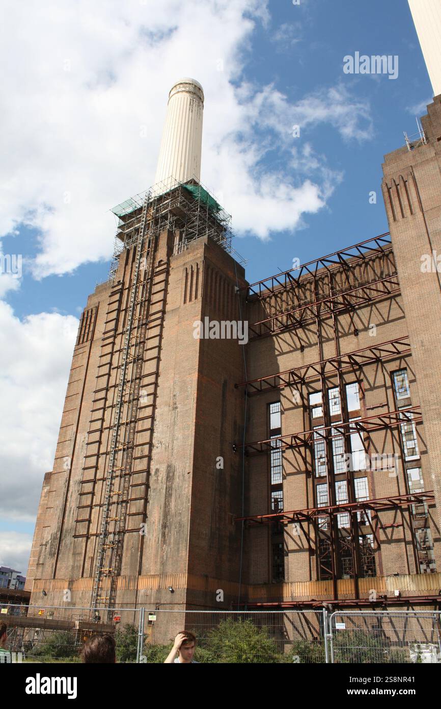 A selection of photos taken in 2008 of Battersea Power Station as it was in a derelict condition ...