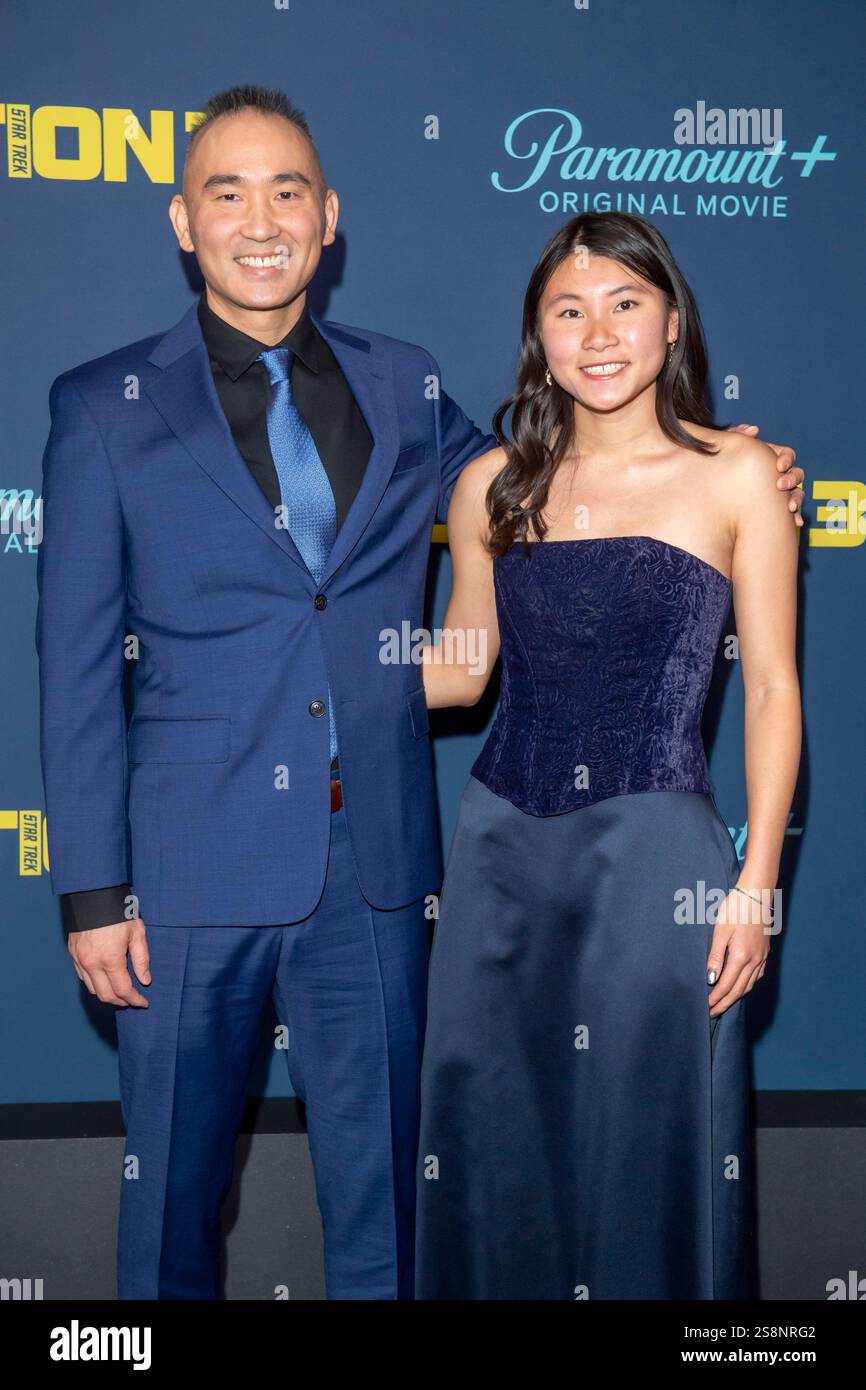New York, United States. 22nd Jan, 2025. (L-R) James Hiroyuki Liao and ...