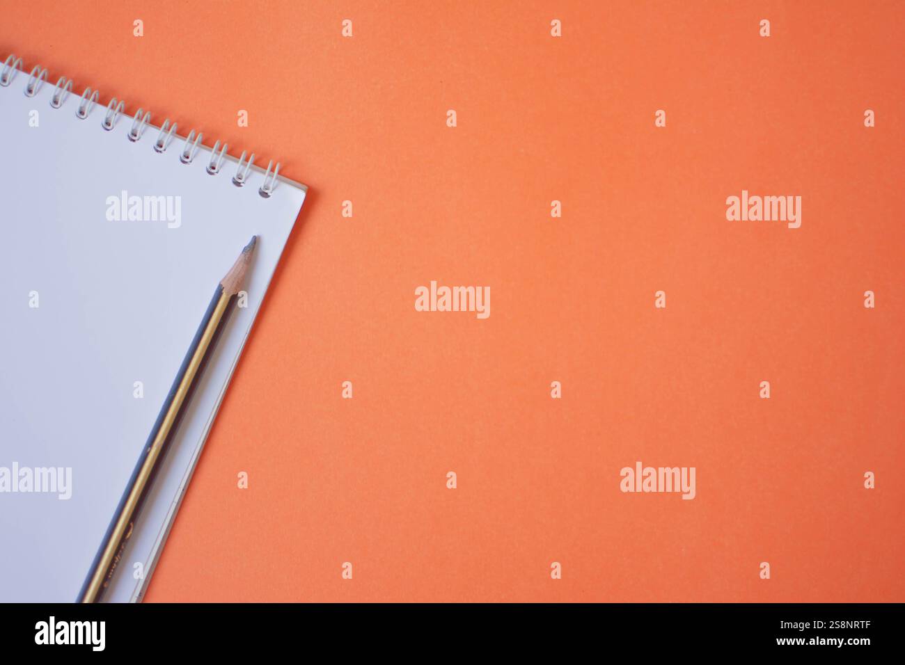 Design mockup for designer. Multicolor background with notepad, pencil ...