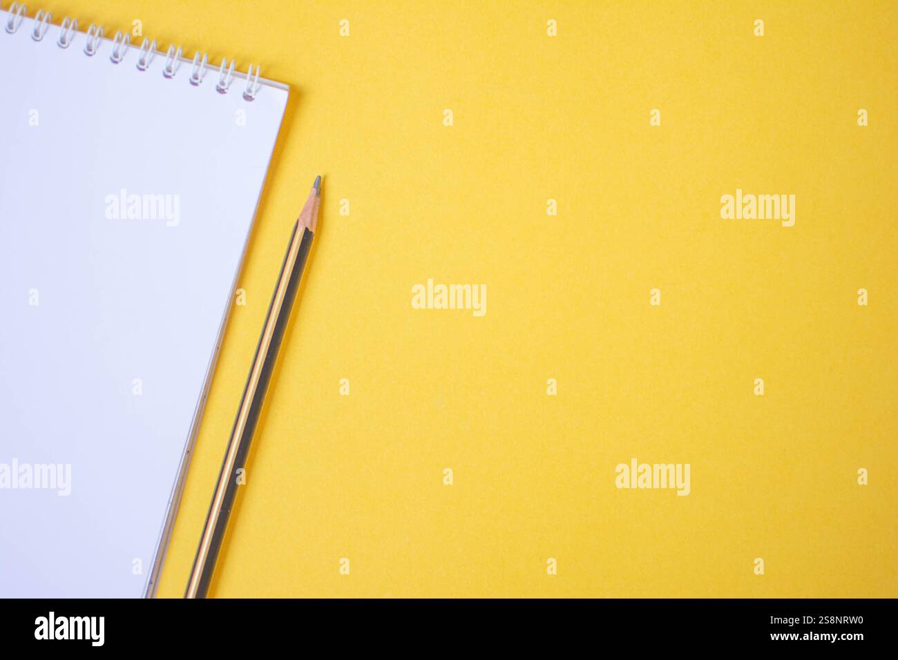 Design mockup for designer. Multicolor background with notepad, pencil ...