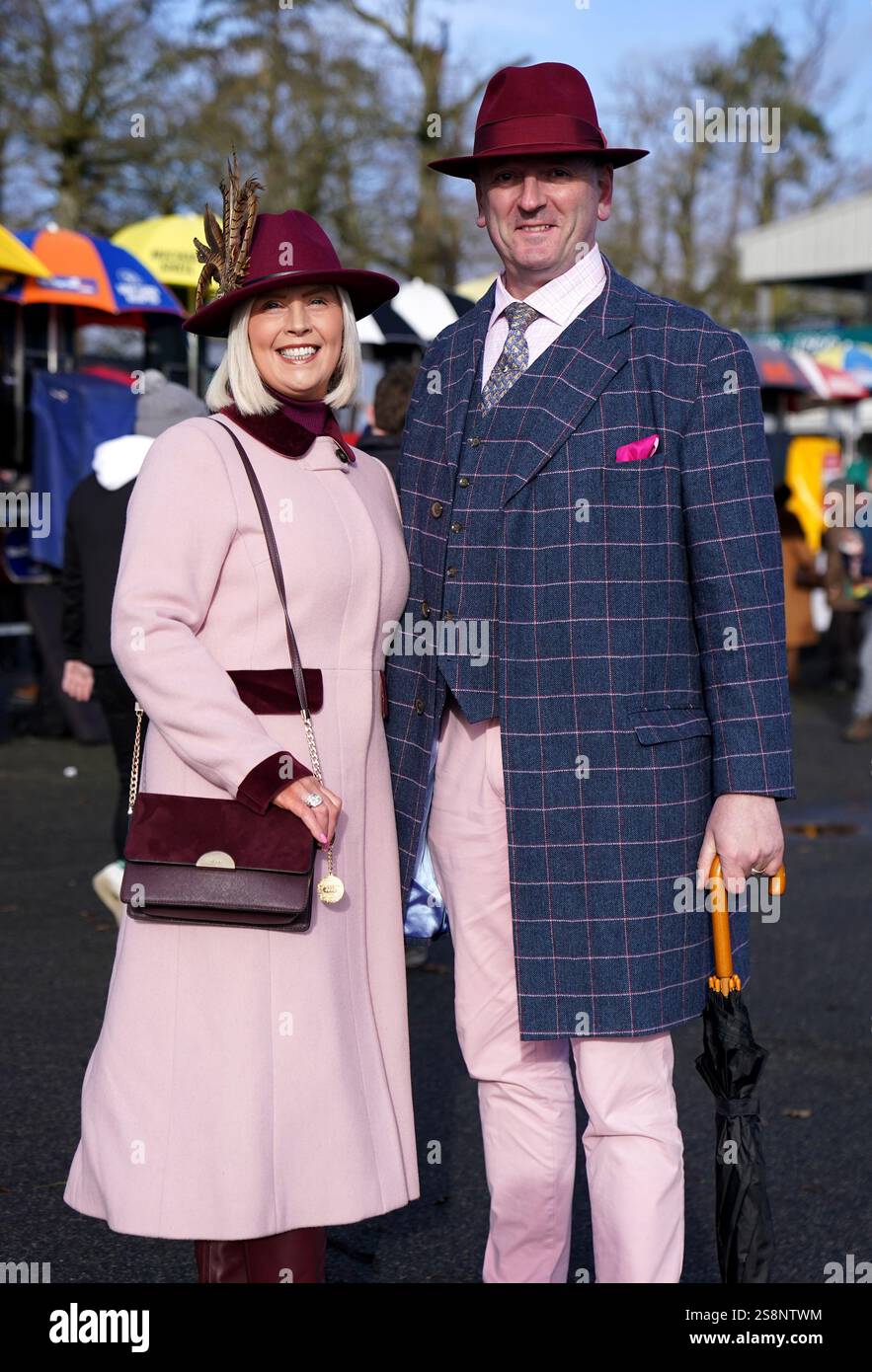 Racegoers Raymond and Gillian Gilbourne from Millstreet County Cork at ...