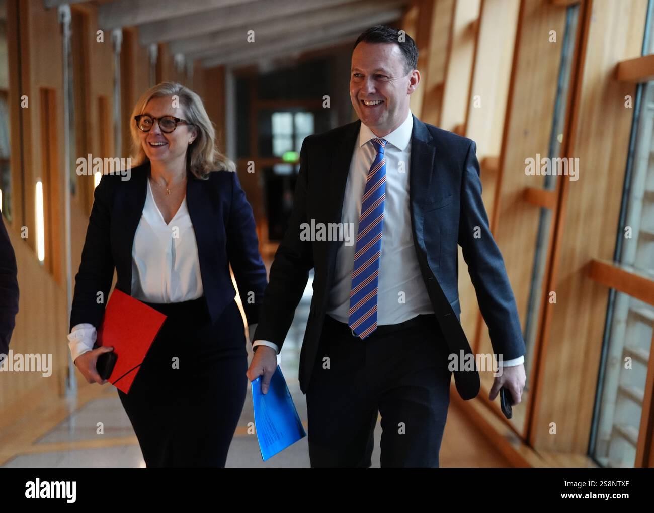 Scottish Conservative leader Russell Findlay and deputy Rachel Hamilton ...