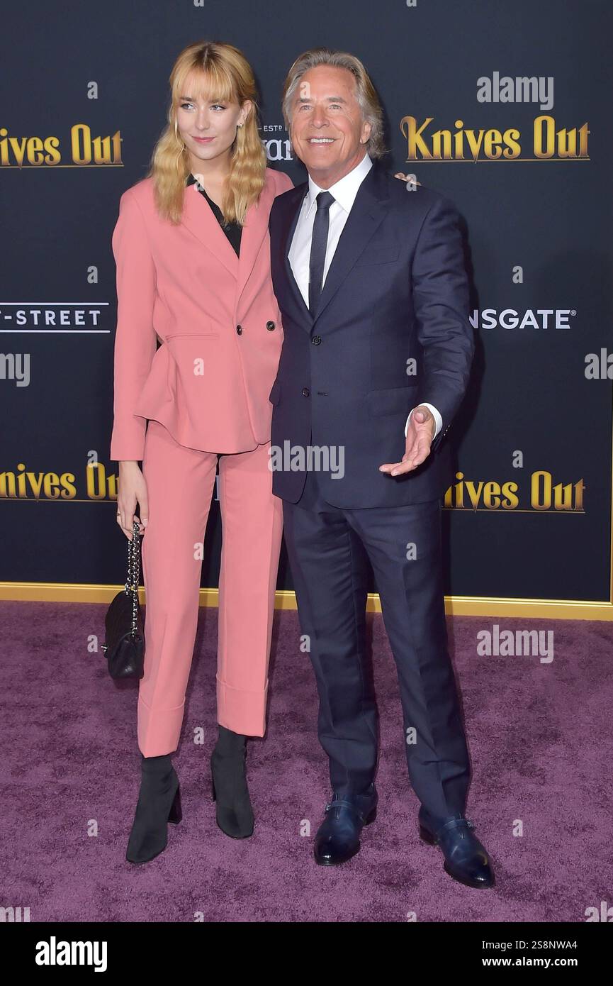 Grace Johnson and Don Johnson at the 'Knives Out' film premiere ...