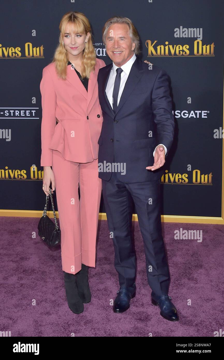 Grace Johnson and Don Johnson at the 'Knives Out' film premiere ...