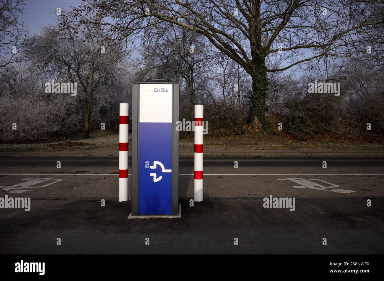 EnBW charging station for electric cars, electric filling station, e ...