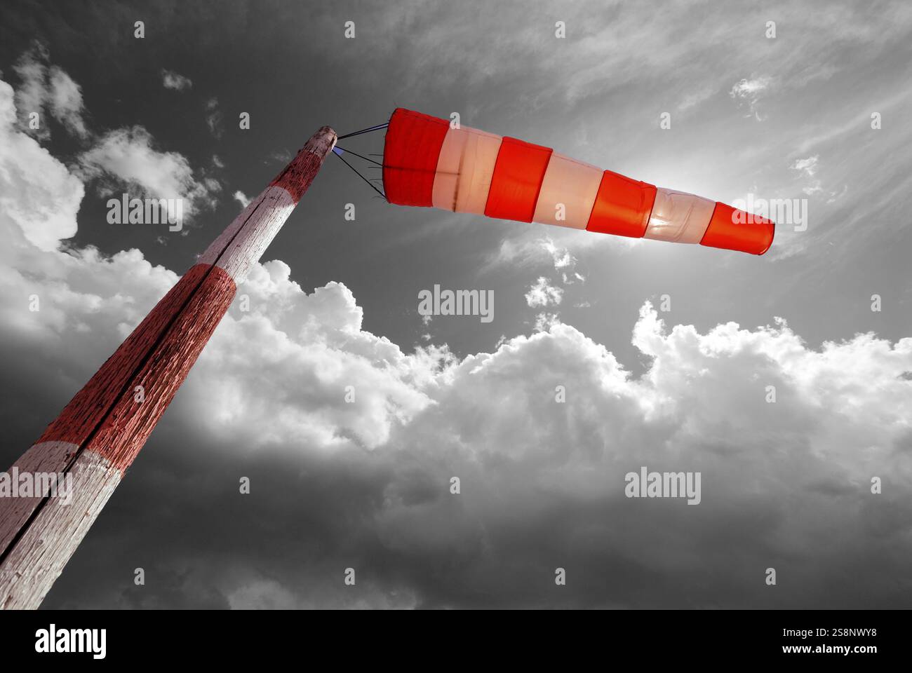 Measuring direction strength wind in hi-res stock photography and ...