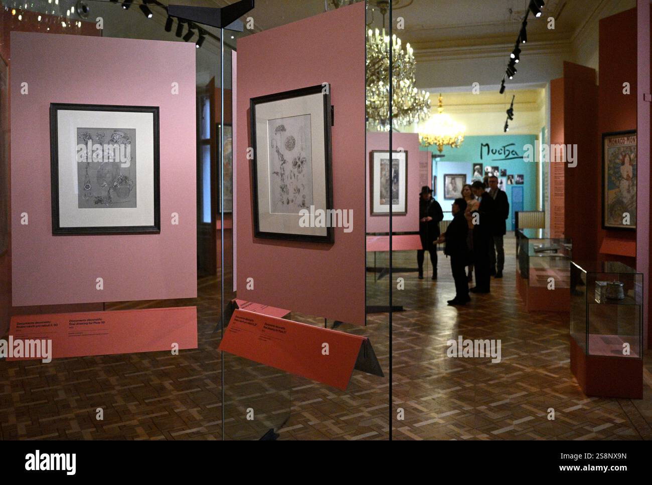 Press tour of new Mucha Museum at Savarin Palace in Prague, Czech ...