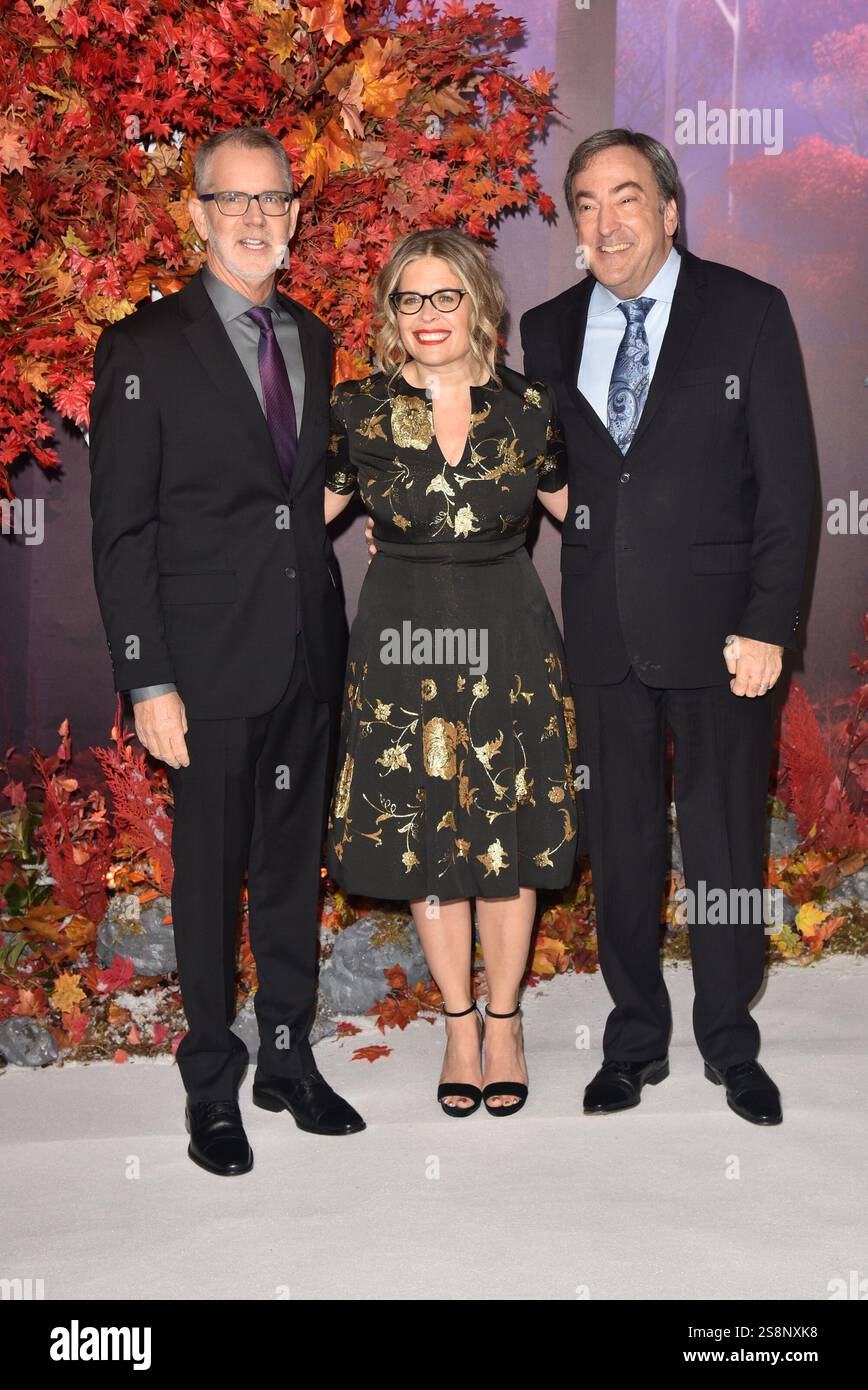 Chris Buck, Jennifer Lee and Peter Del Vecho attending The European ...