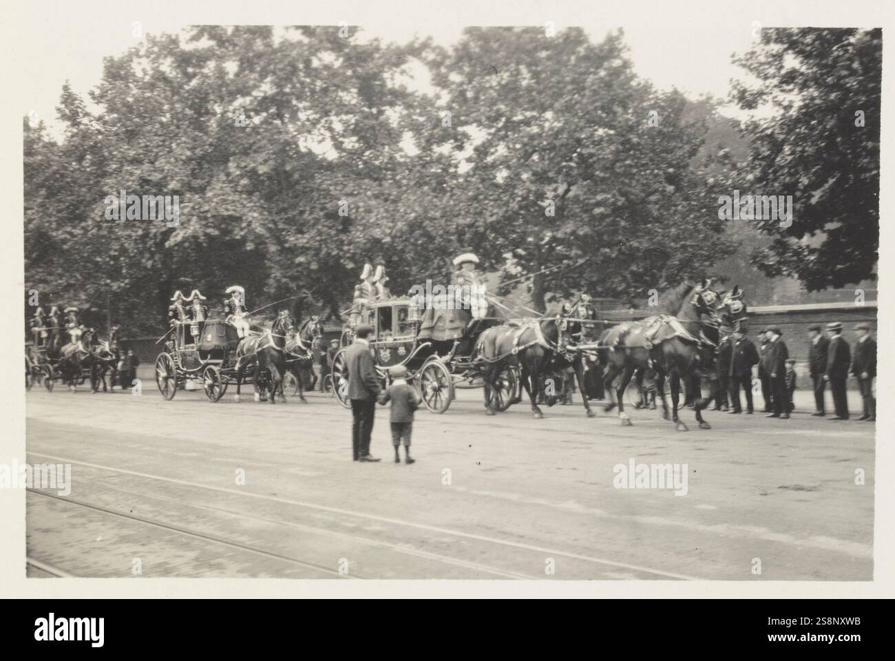 The Lord Mayor of London driving to Church. Archive Photograph, London ...