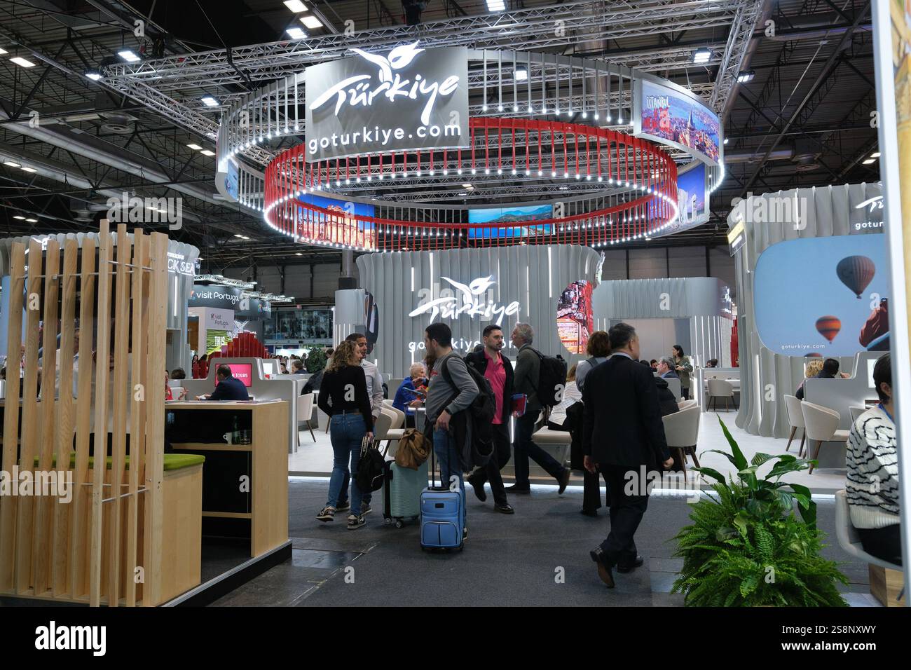 People visit the FITUR 45th Madrid International Tourism Fair at IFEMA ...