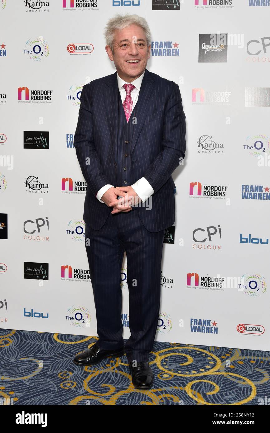 John Bercow attends the Nordoff Robbins Boxing Dinner in London ...