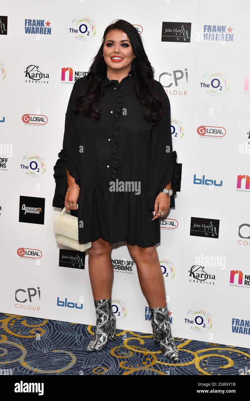 Scarlett Moffatt attends the Nordoff Robbins Boxing Dinner in London ...