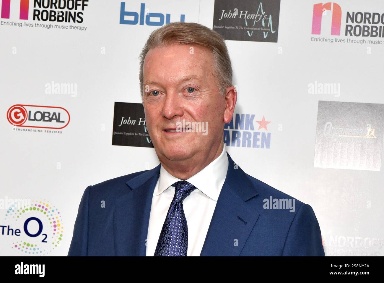 Frank Warren attends the Nordoff Robbins Boxing Dinner in London ...