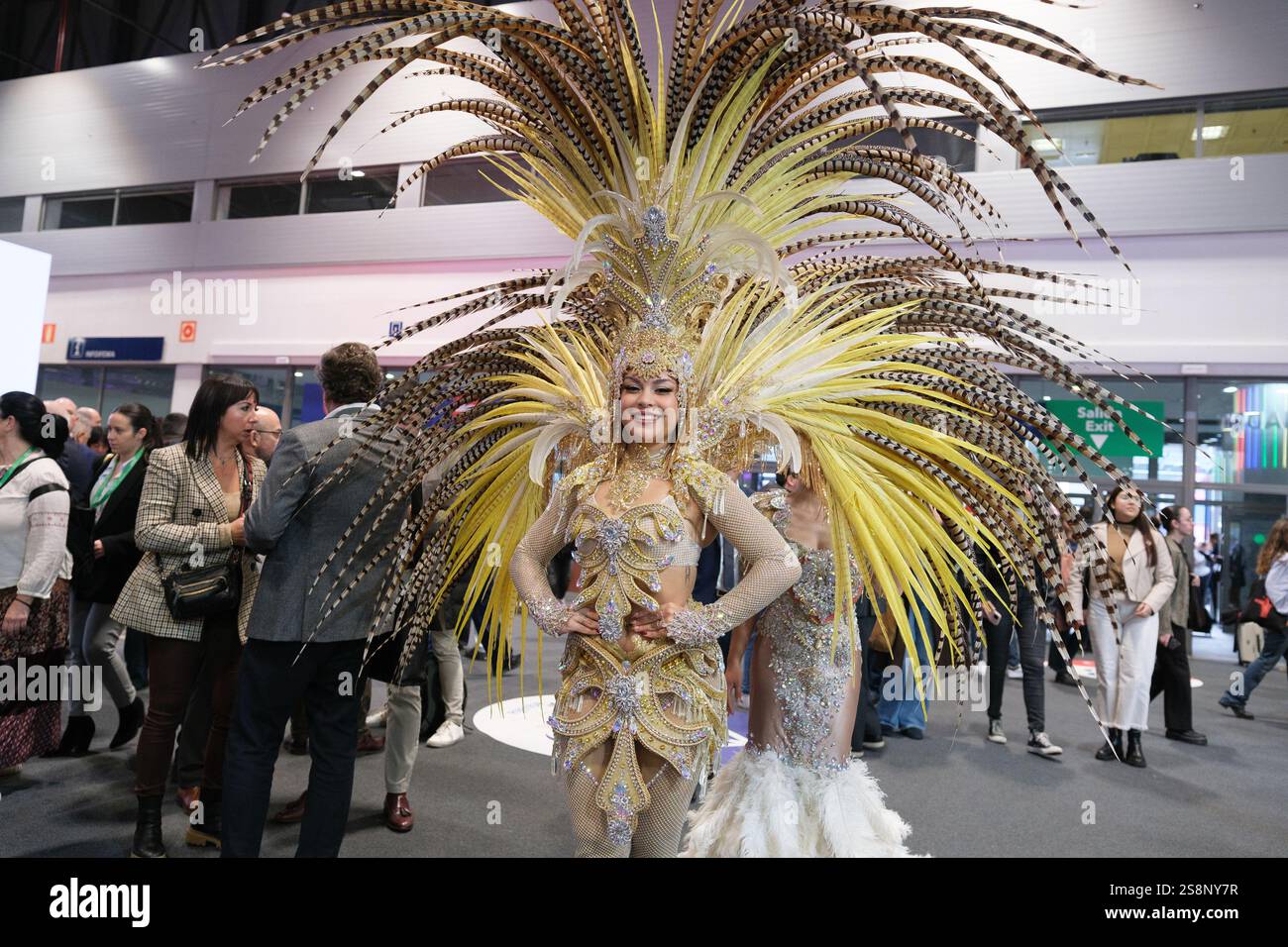 People visit the FITUR 45th Madrid International Tourism Fair at IFEMA ...