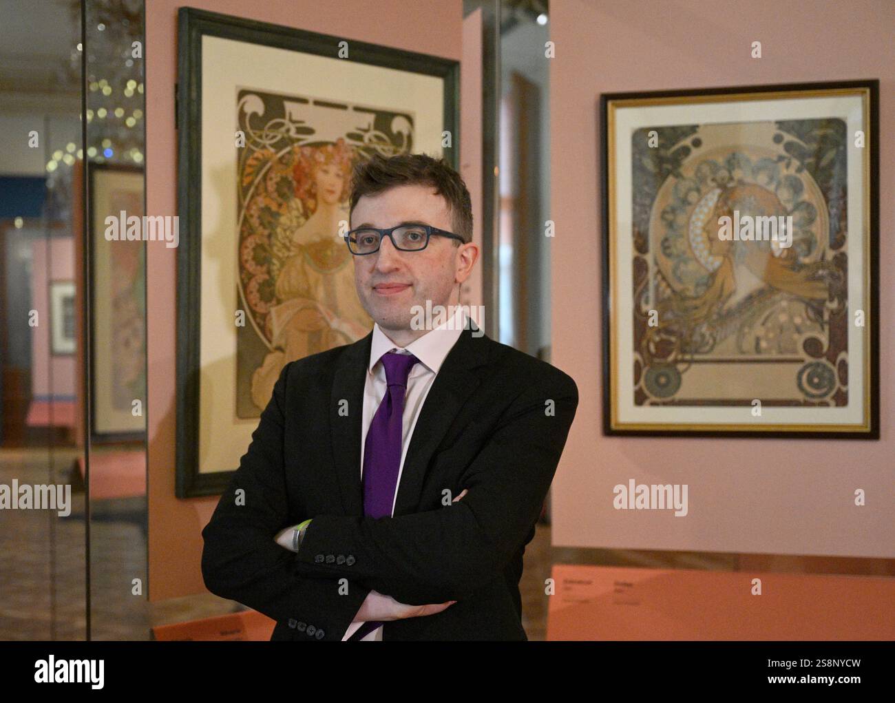 Great-grandson of painter Alfons Mucha Marcus Mucha during press tour ...