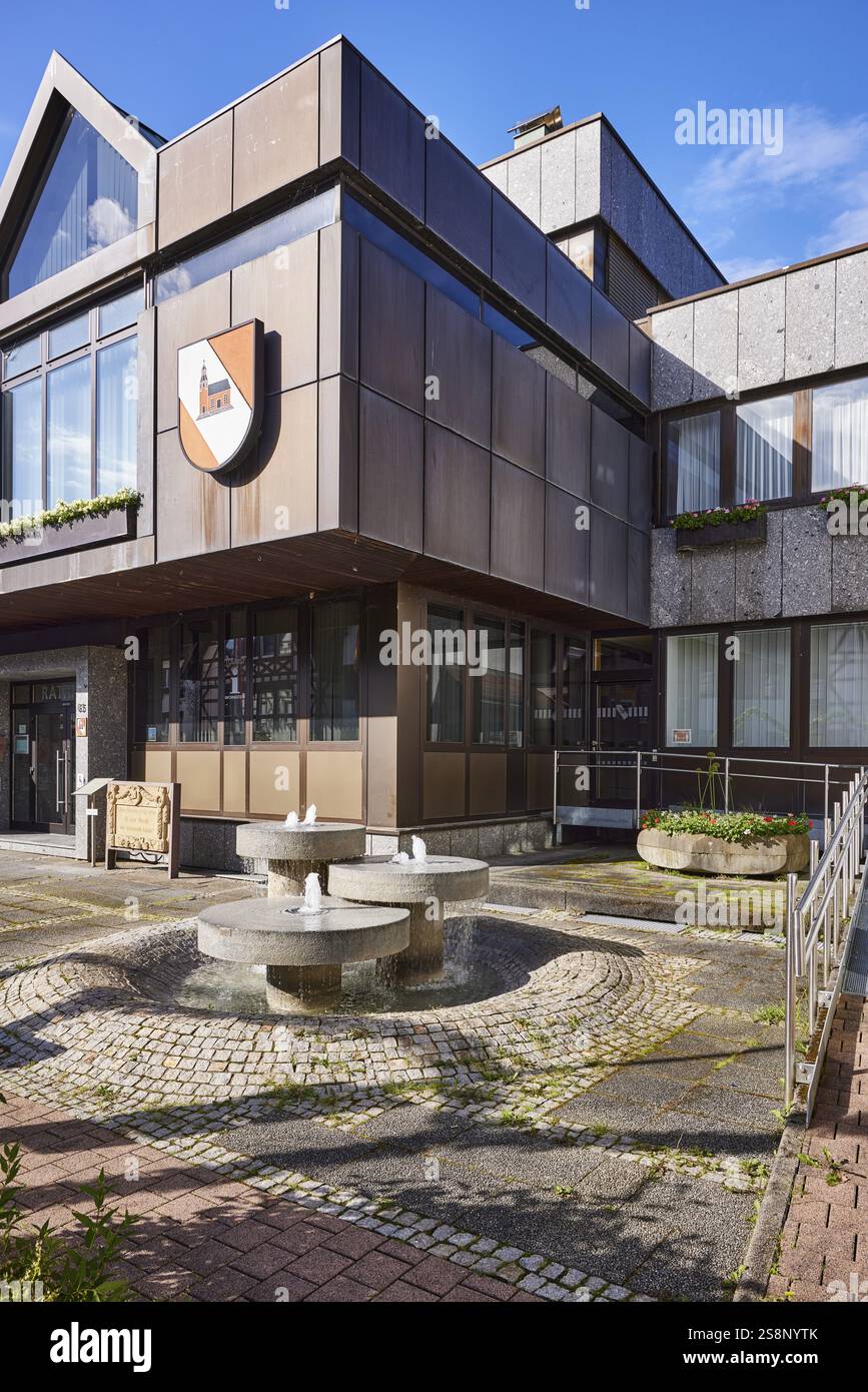 Kappelrodeck municipal administration, town coat of arms, entrance area ...