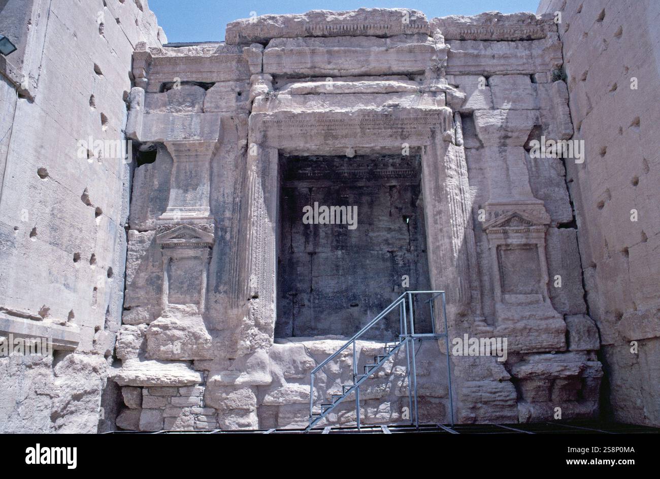The northern temple interior, Bel Temple, Palmyra, Tadmor, Syria, May ...