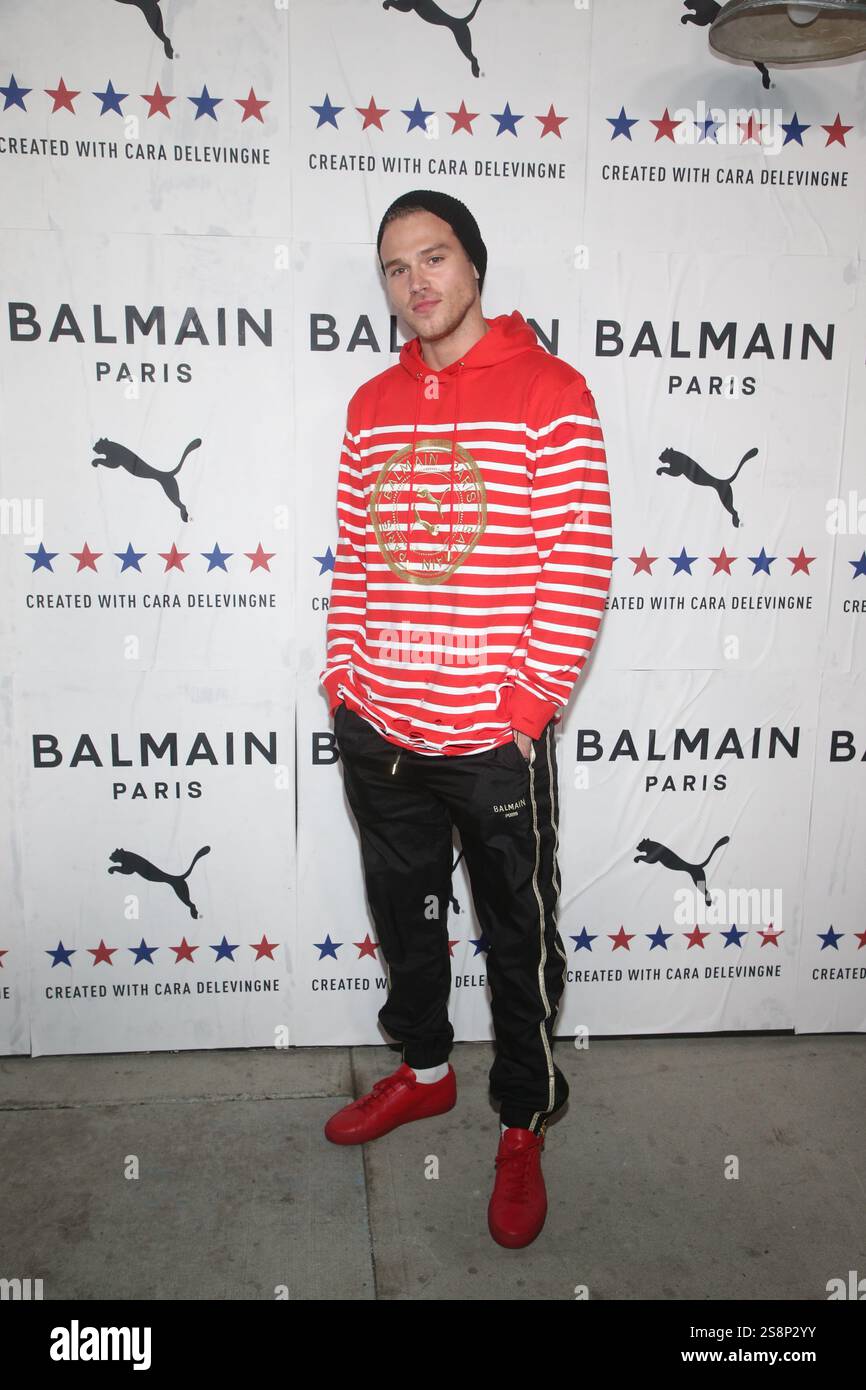 Matthew Noszka at the PUMA x Balmain Launch Event, created by Cara ...