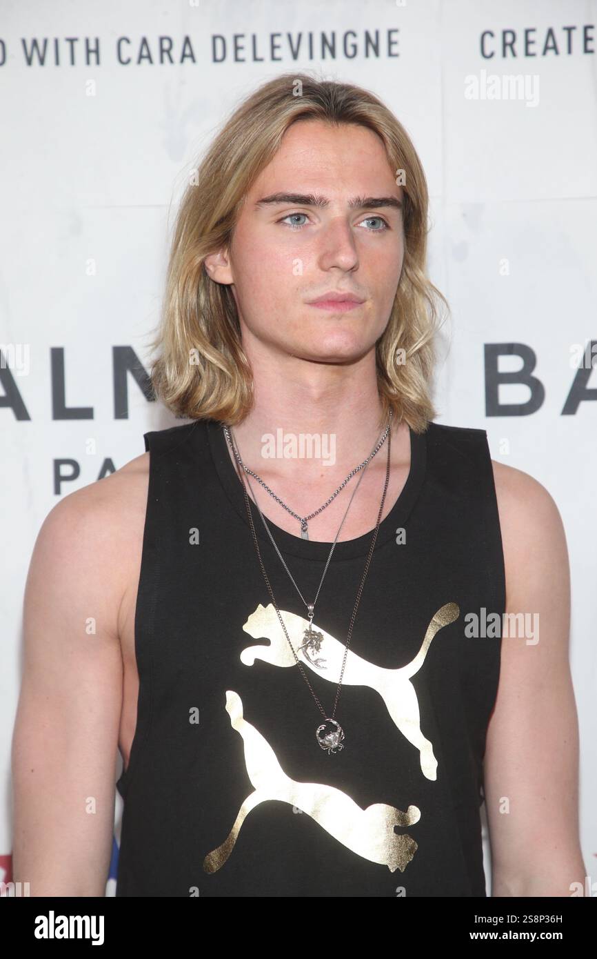 Luke Eisner at the PUMA x Balmain Launch Event, created by Cara ...