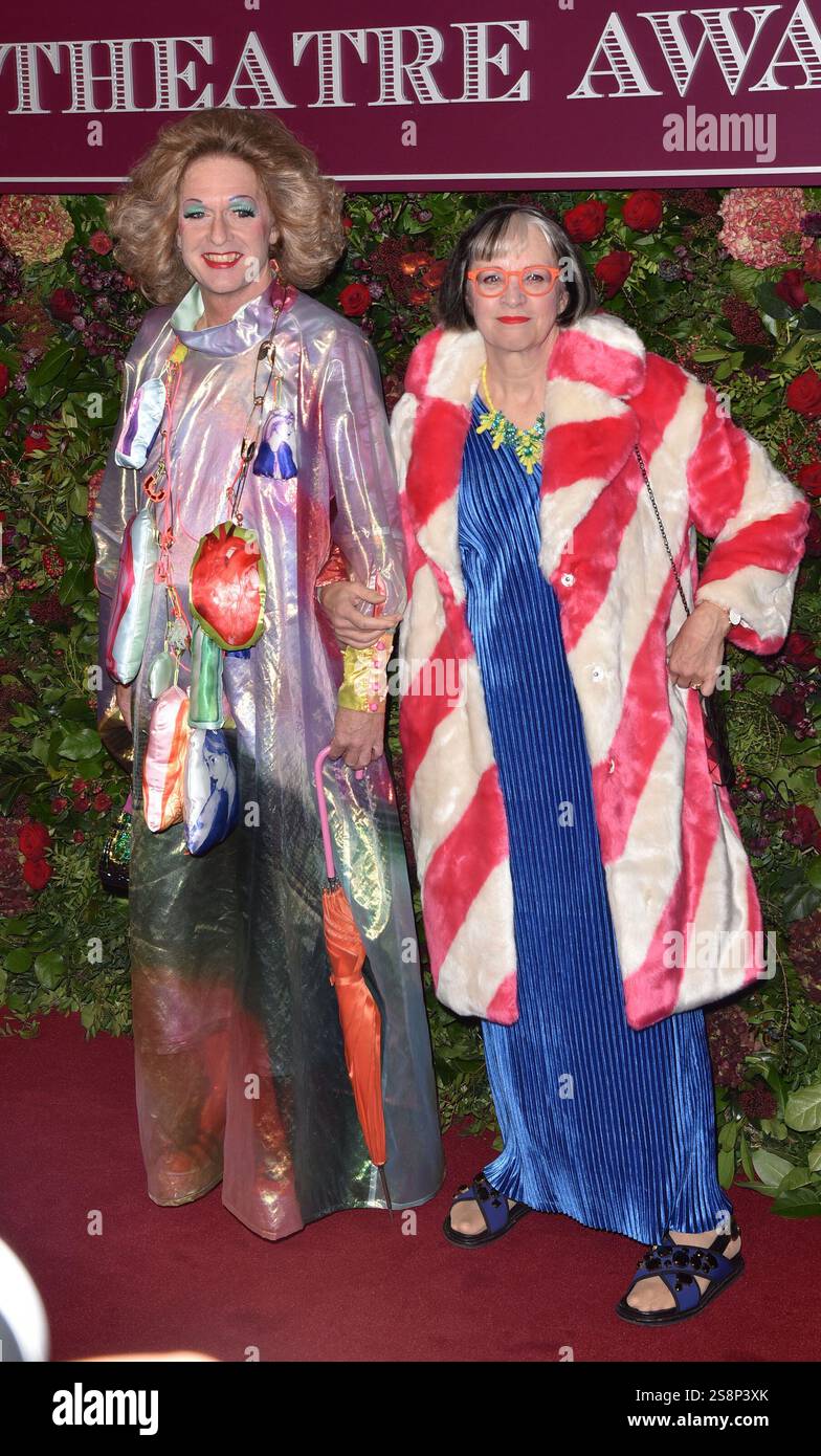 Grayson Perry (L) and wife Philippa Perry attends the 65th Evening ...
