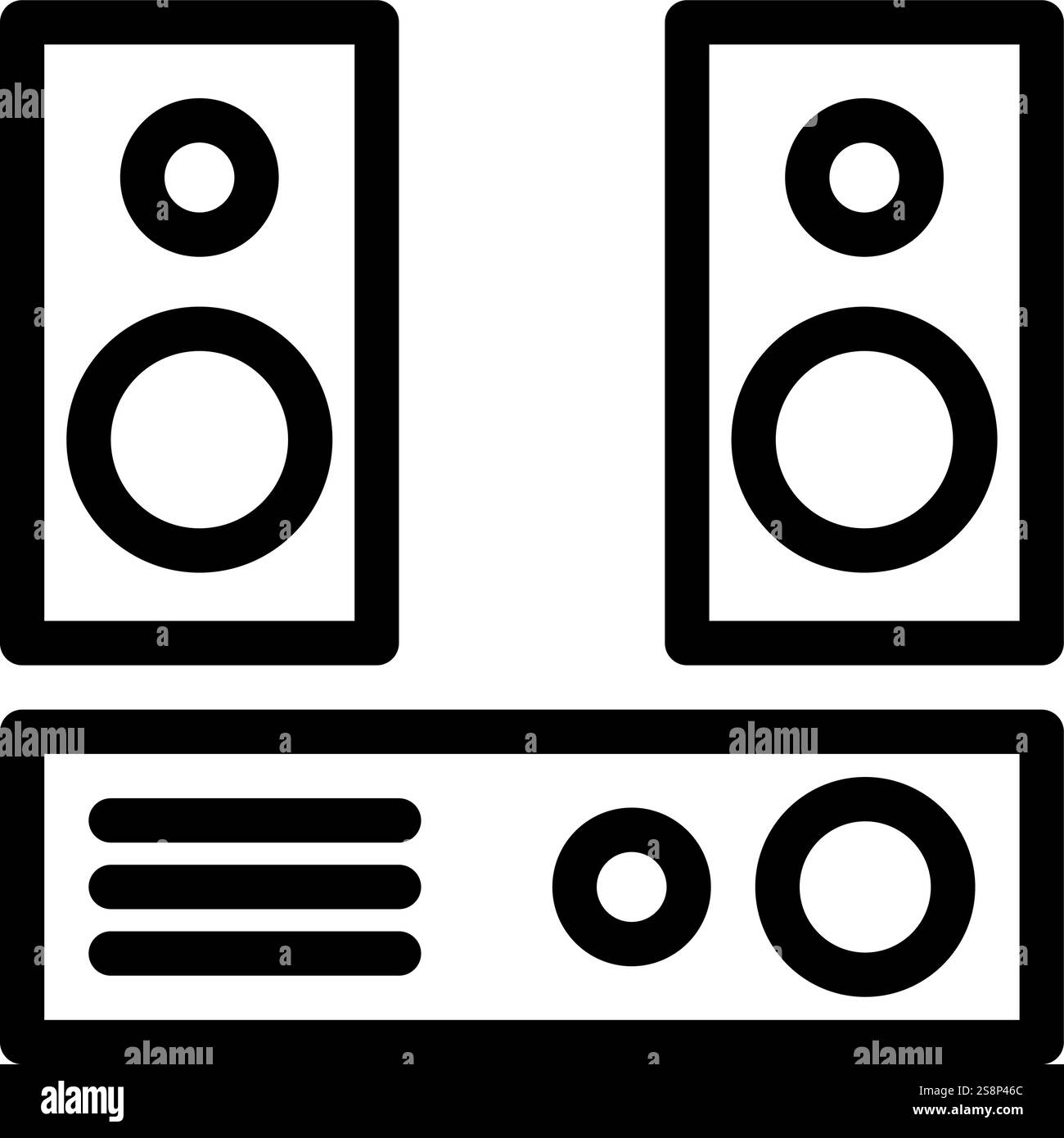 Audio System icon vector. Suitable for mobile apps, web apps and print media Stock Vector Image ...