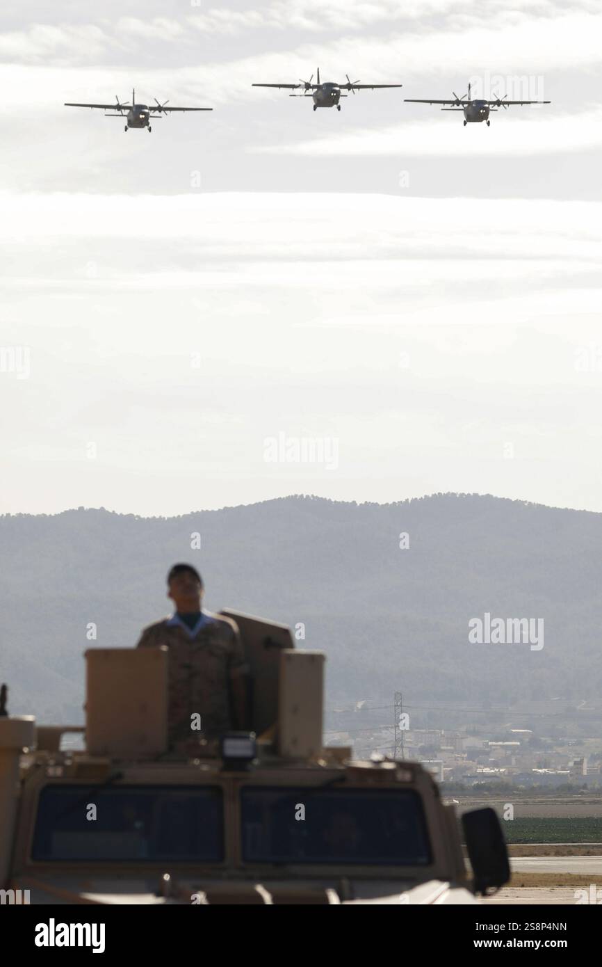 Three aircraft during the ceremony commemorating the 77th anniversary ...