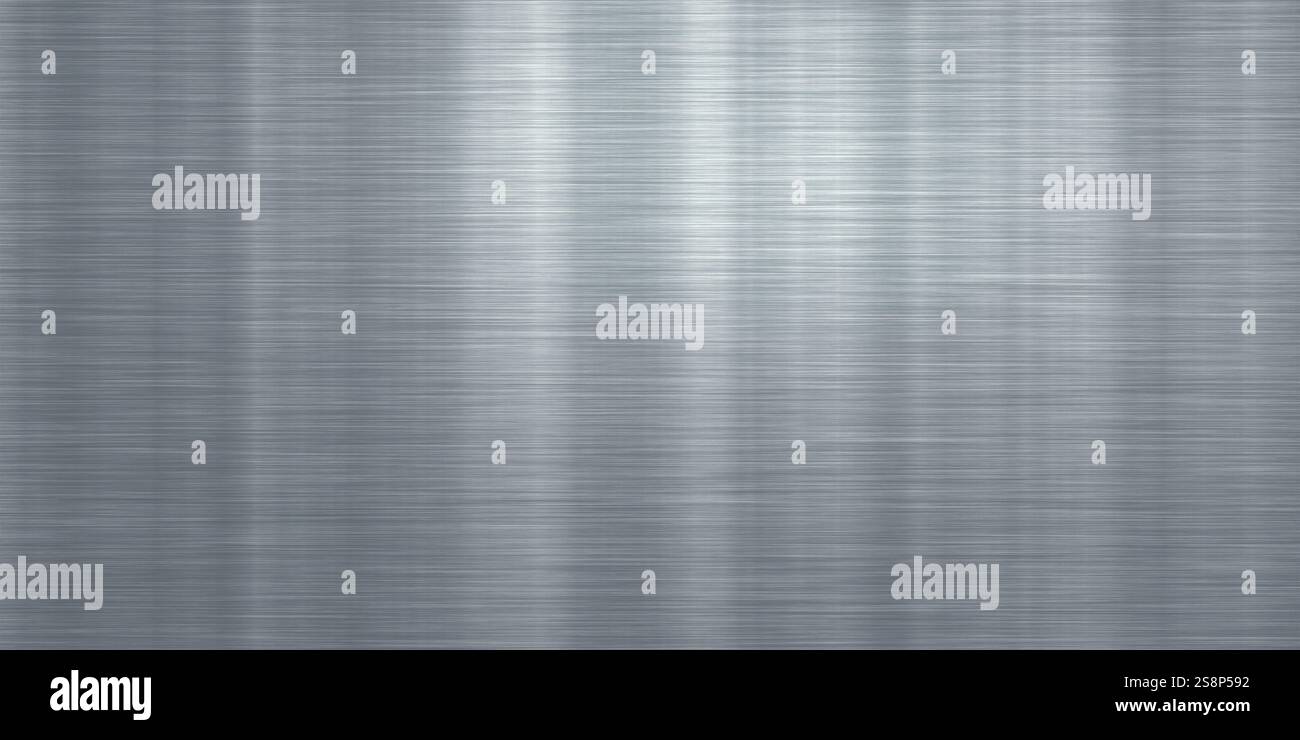 Brushed metal steel or aluminum wide plate banner background ...