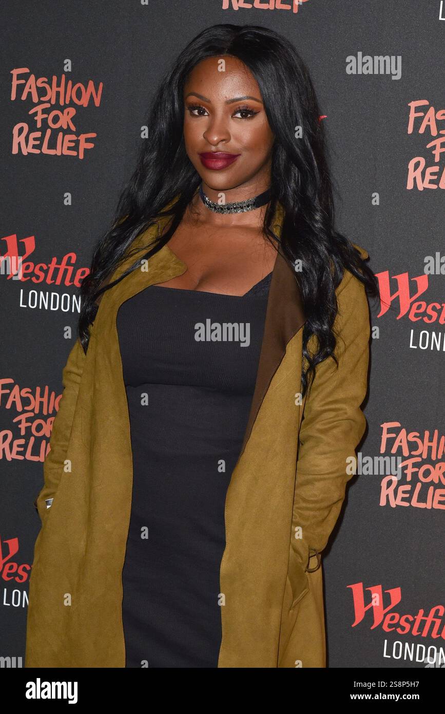 Kezia Eniang attends the Fashion For Relief pop-up store launch at ...