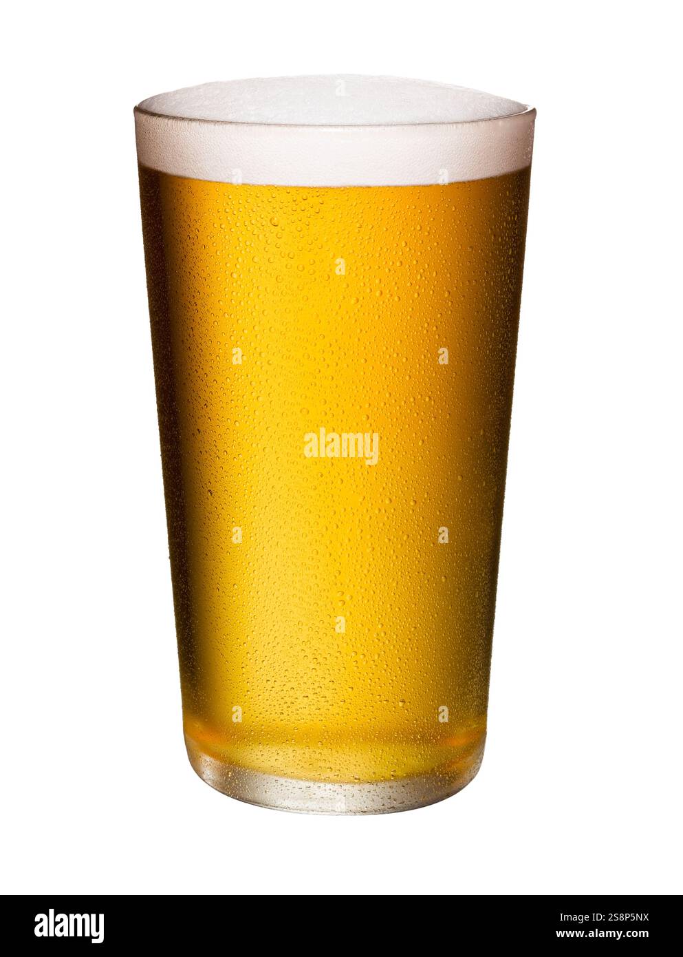 A pint of Lager Stock Photo - Alamy