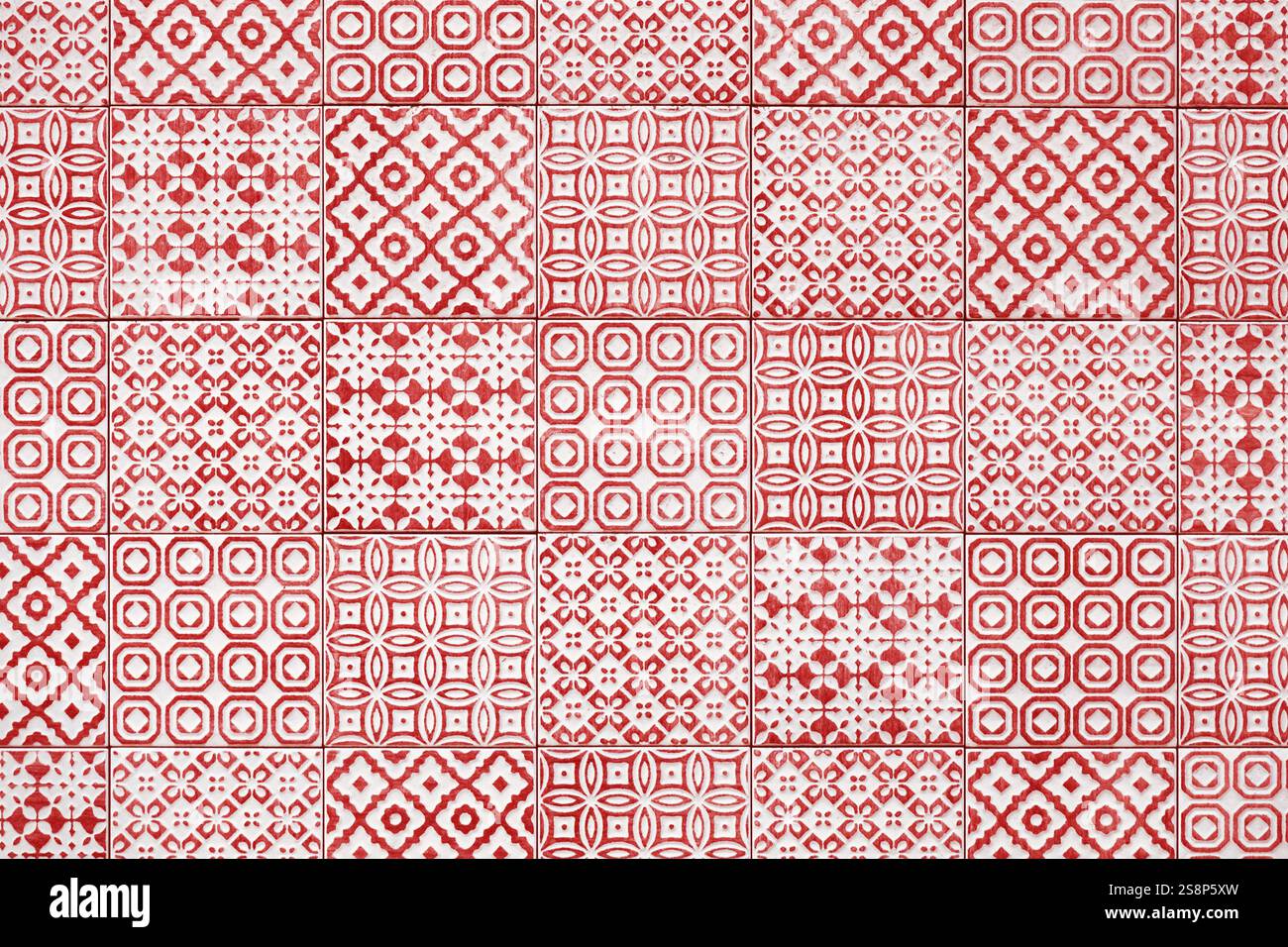 An image of a red tiles texture background Stock Photo - Alamy