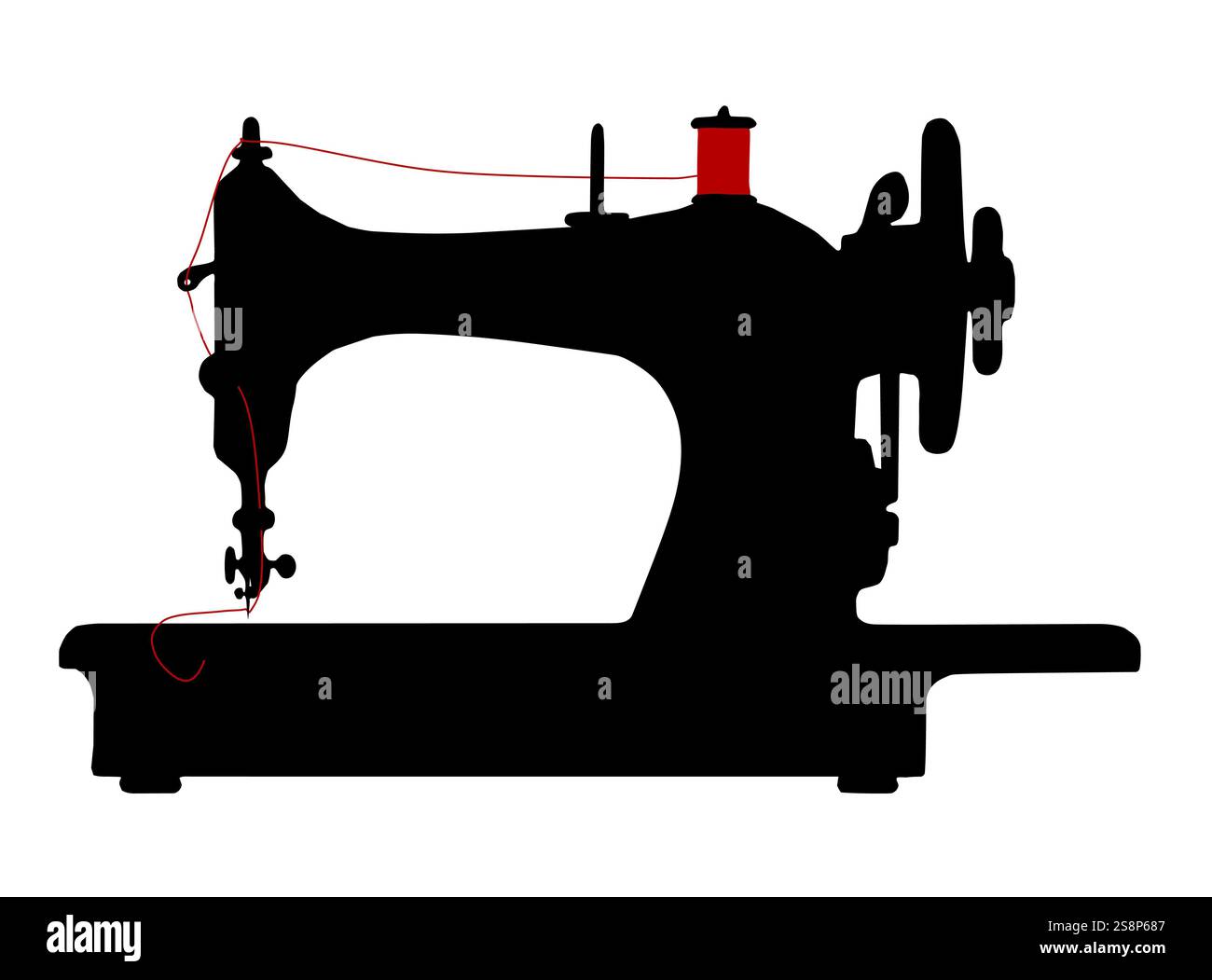 Icon machines sewing Cut Out Stock Images & Pictures - Alamy