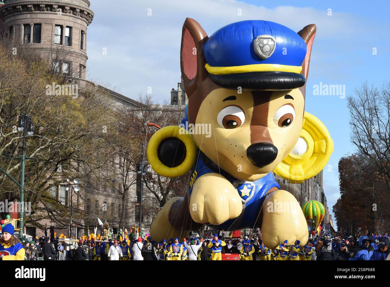 Chase from Paw Patrol balloon at the 93rd Annual Macy's Thanksgiving ...