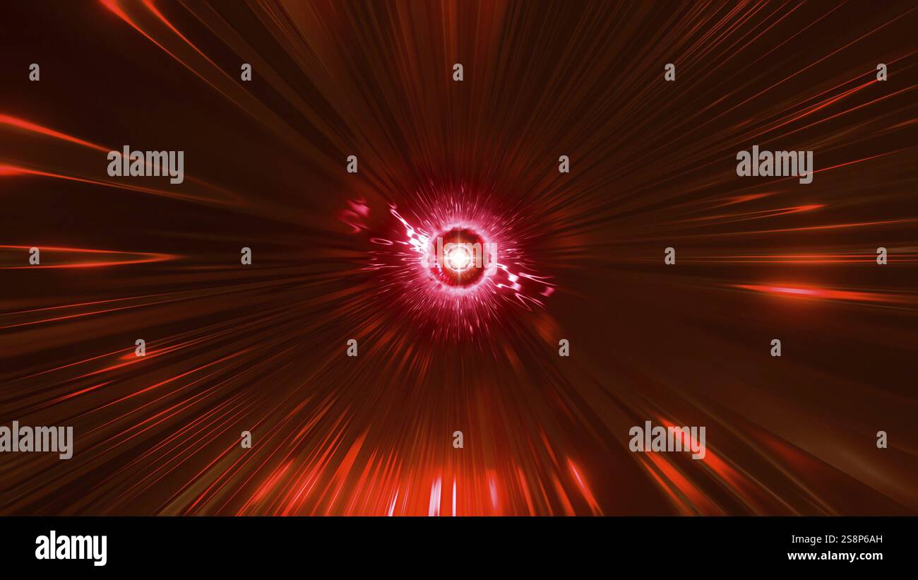 An illustration of a time warp tunnel Stock Photo - Alamy