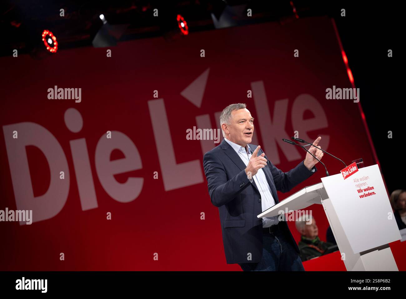 Jan van Aken - Linke Parteitag DEU, Deutschland, Germany, Berlin, 18.01 ...
