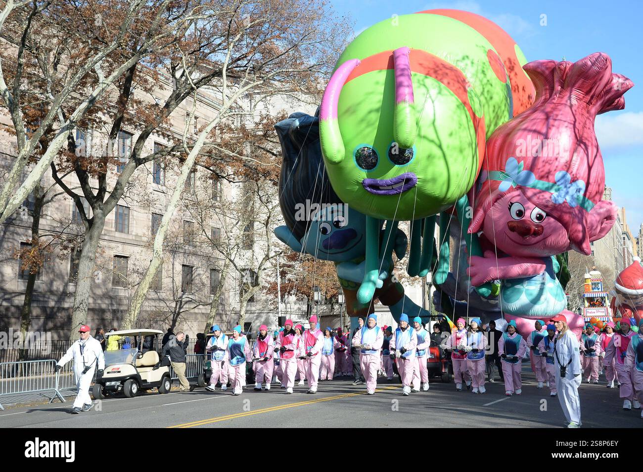 Trolls balloon at the 93rd Annual Macy's Thanksgiving Day Parade on ...