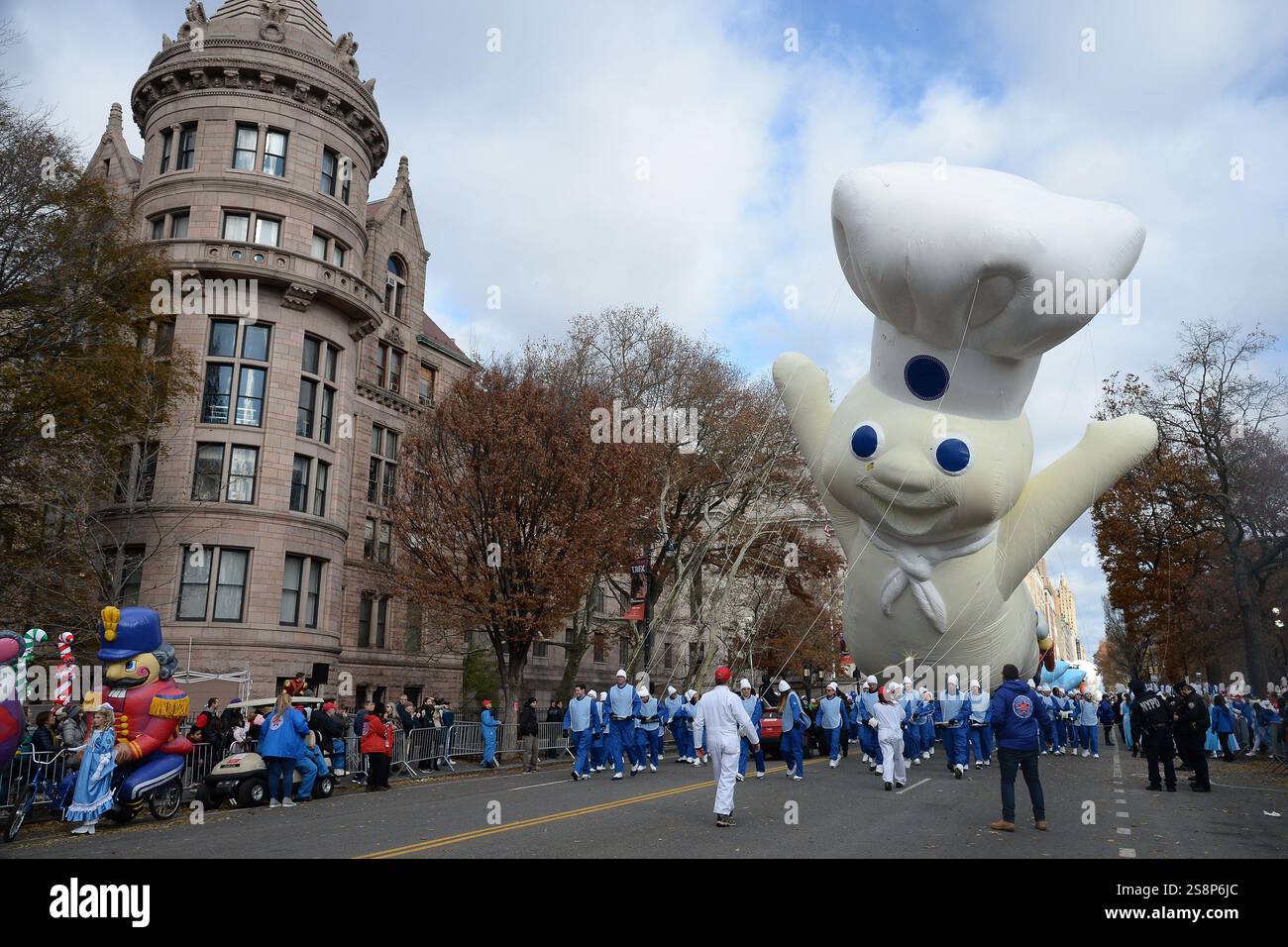 Pillsbury Doughboy balloon at the 93rd Annual Macy's Thanksgiving Day ...