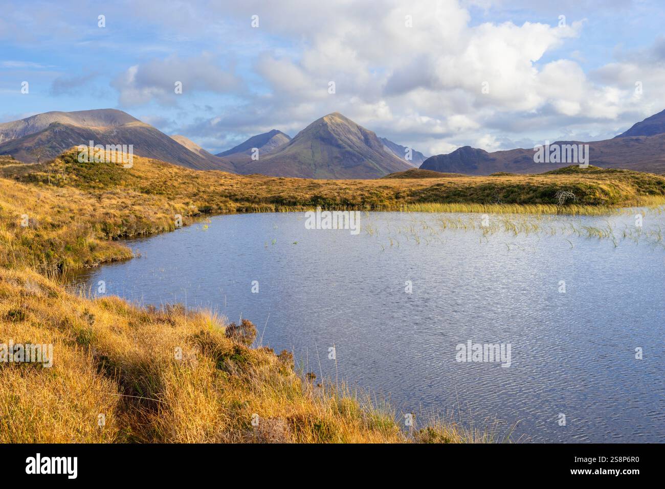 Skye Cuillin View from Loch Caol to Sgurr nan Gillean and Marsco Glen ...