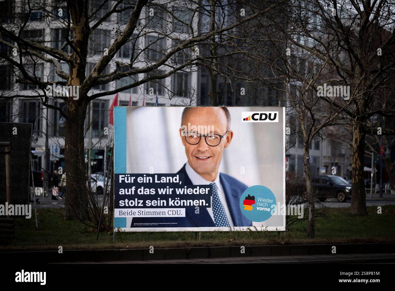 Friedrich Merz CDU - Wahlplakat DEU, Deutschland, Germany, Berlin, 20. ...