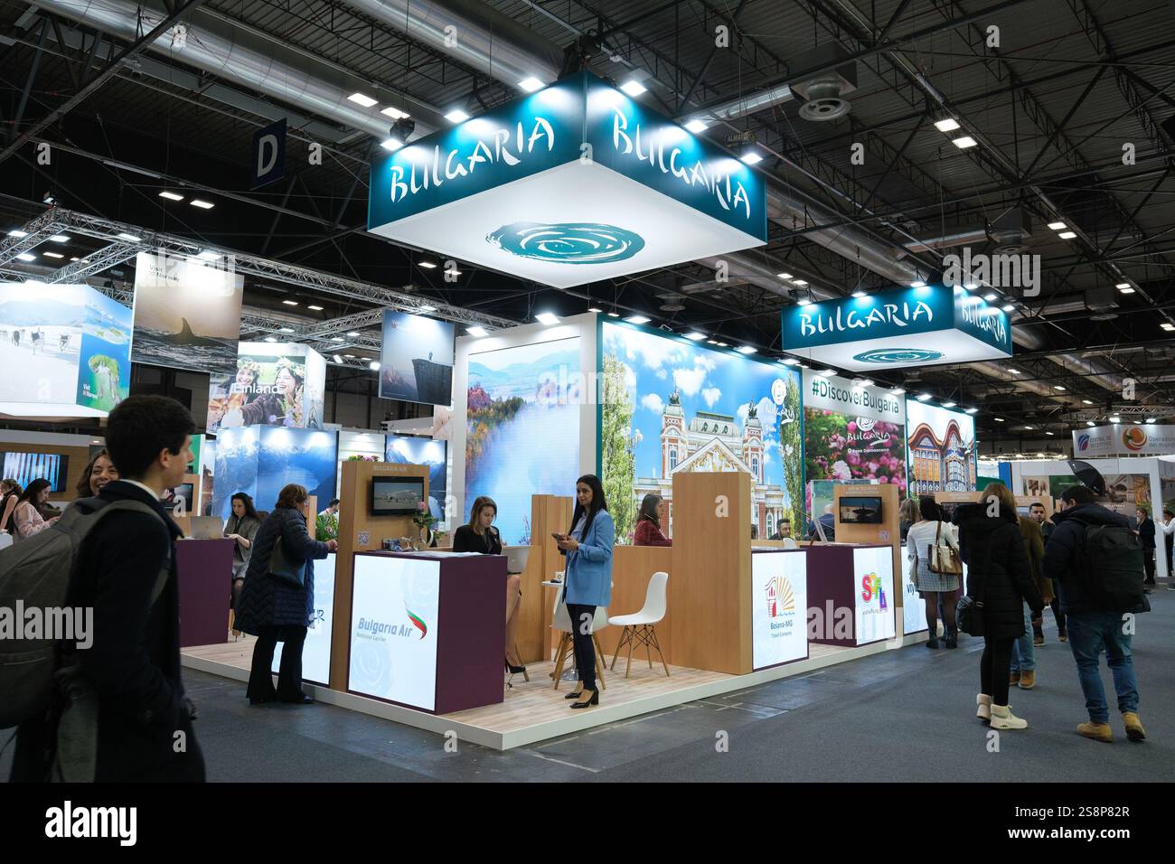 People visit the FITUR 45th Madrid International Tourism Fair at IFEMA ...