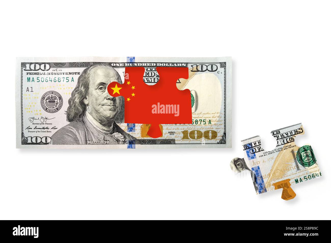 100 dollar note hi-res stock photography and images - Alamy