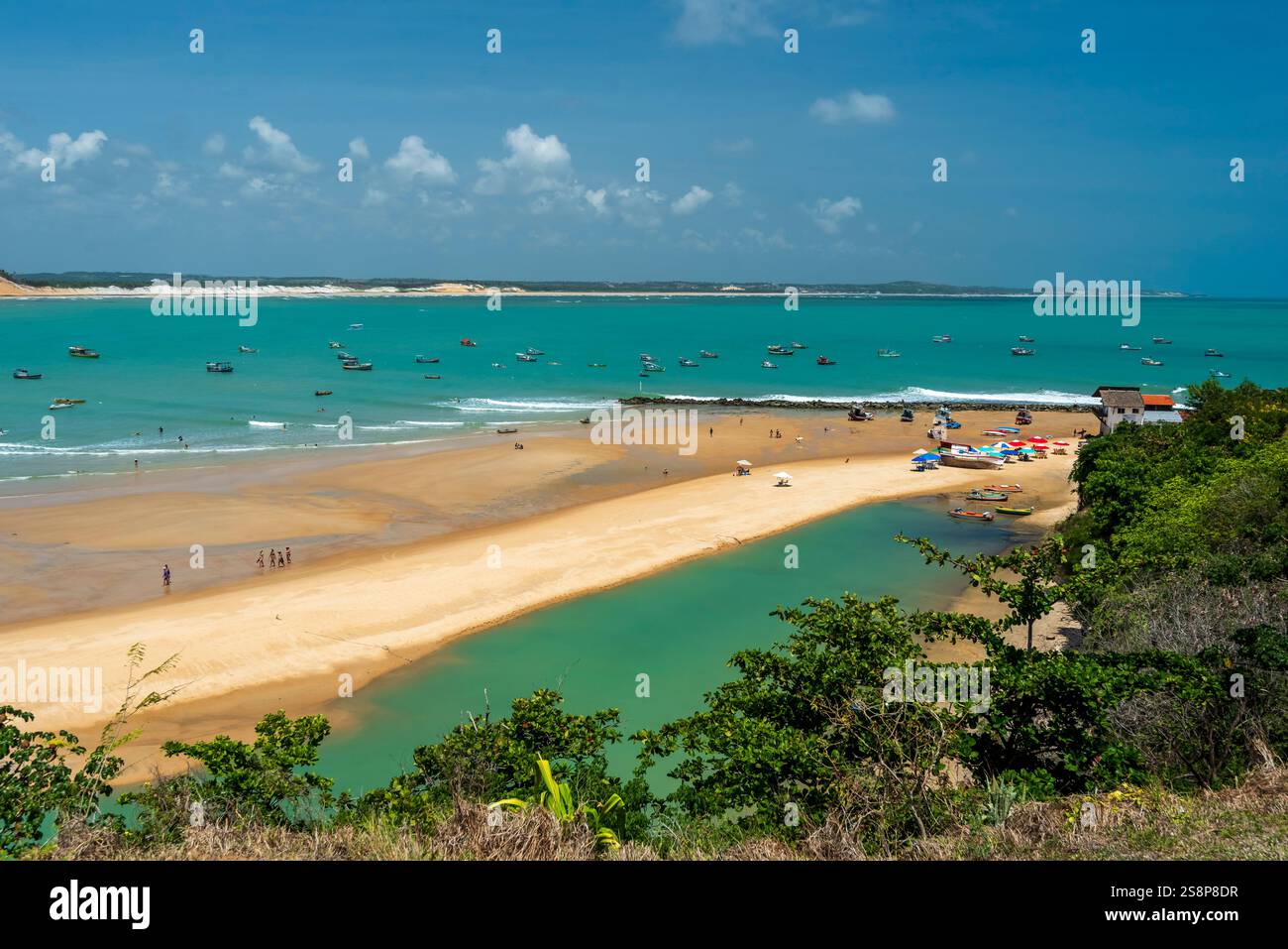 Scenic View of Baía Formosa Beach, Rio Grande do Norte, Brazil on ...