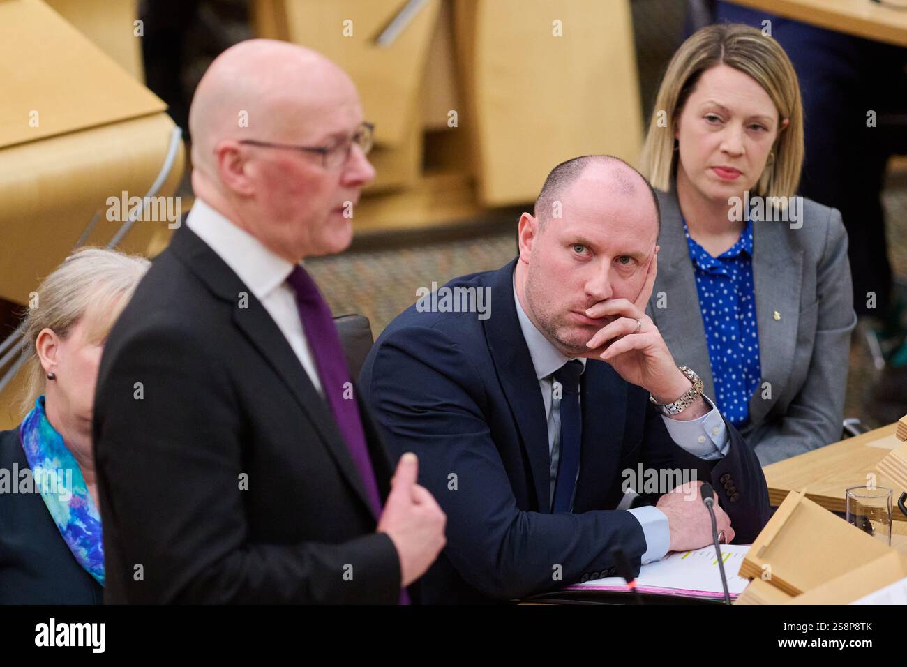 Edinburgh Scotland, UK 23 January 2025. First Minister of Scotland John ...