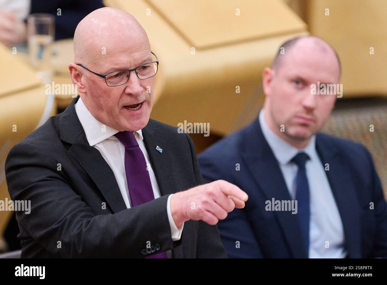 Edinburgh Scotland, UK 23 January 2025. First Minister of Scotland John ...