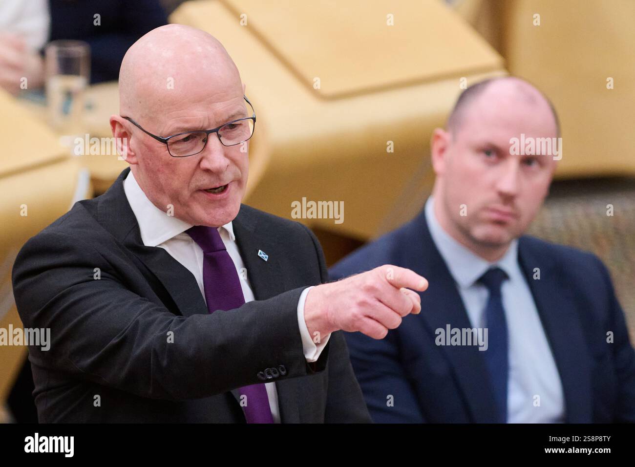 Edinburgh Scotland, UK 23 January 2025. First Minister of Scotland John ...