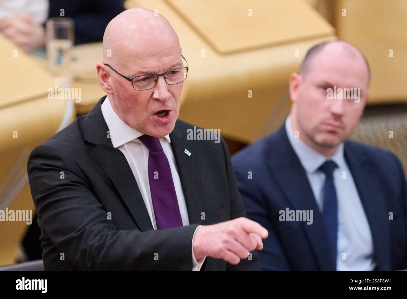 Edinburgh Scotland, UK 23 January 2025. First Minister of Scotland John ...