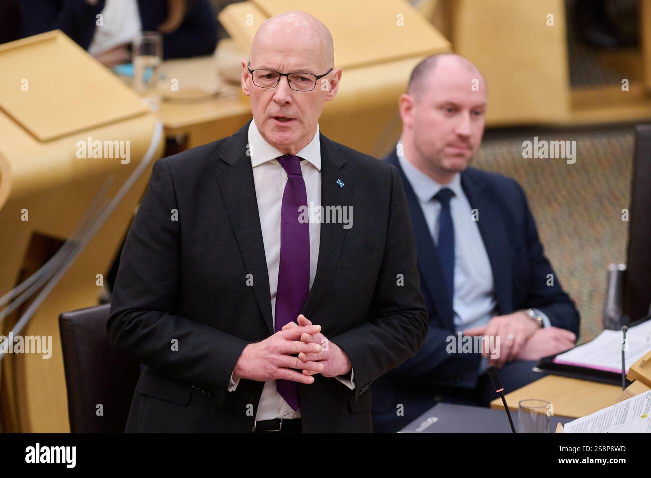 Edinburgh Scotland, UK 23 January 2025. First Minister of Scotland John ...