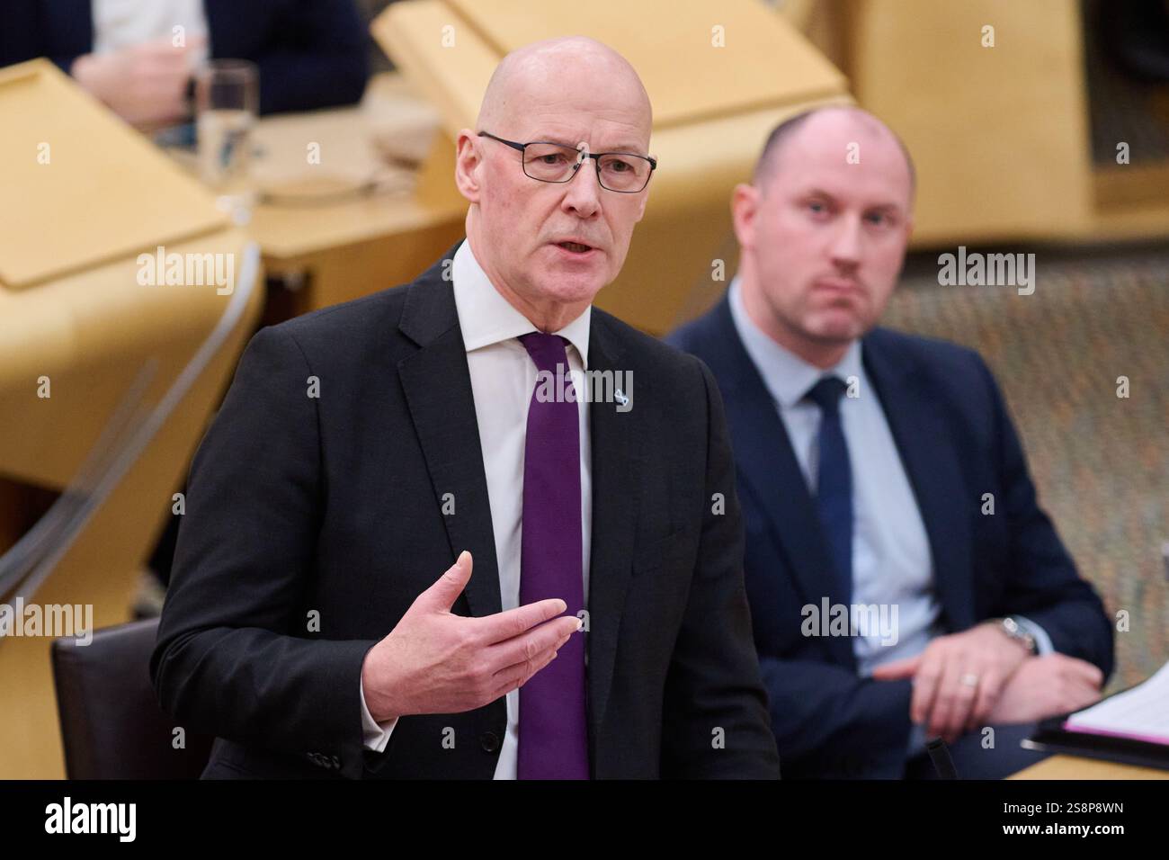 Edinburgh Scotland, UK 23 January 2025. First Minister of Scotland John ...
