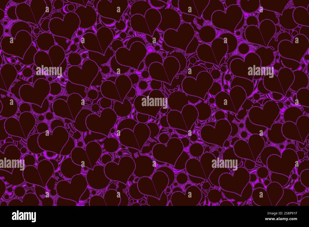 Elegant decorative heart pattern design for fabric, wallpaper, gift ...