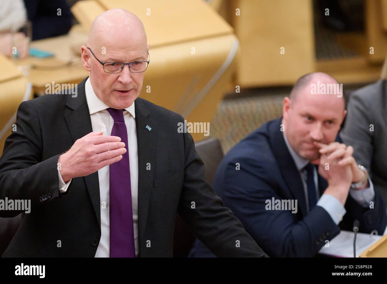 Edinburgh Scotland, UK 23 January 2025. First Minister of Scotland John ...