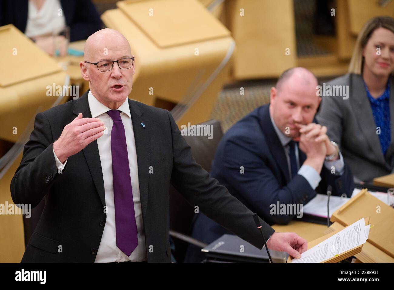 Edinburgh Scotland, UK 23 January 2025. First Minister of Scotland John ...